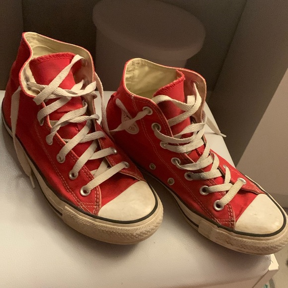 Converse | Shoes | Red High Top Converse | Poshmark